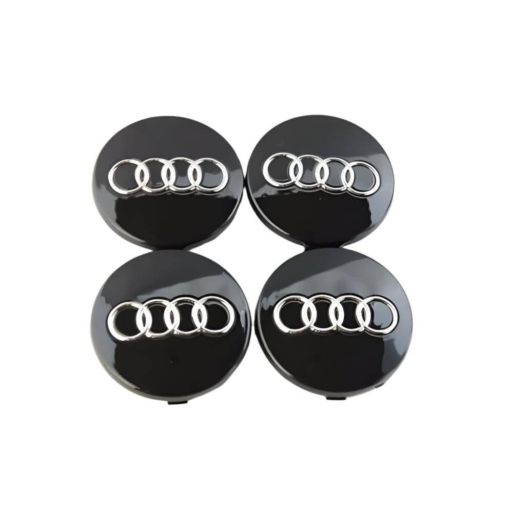 Audi wheel caps black store
